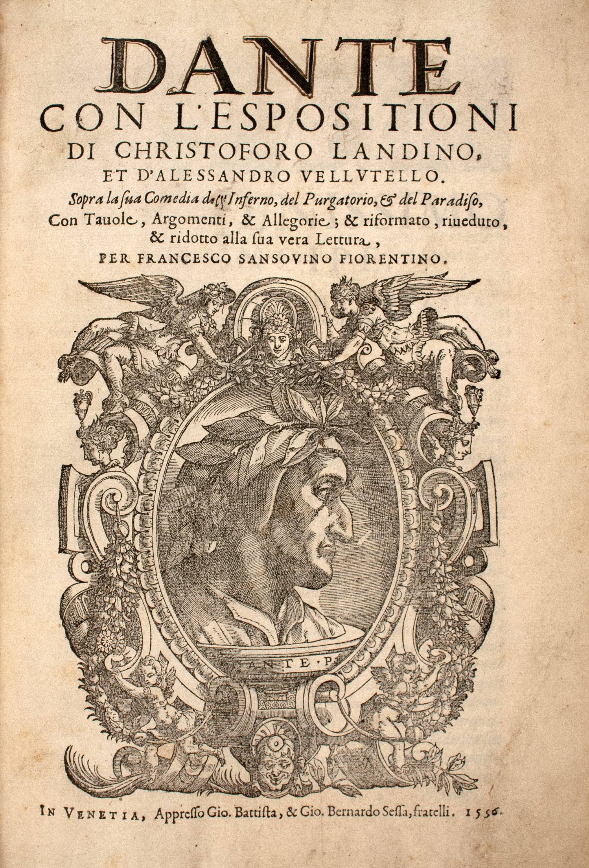 Dante con l’Espositioni di Christoforo Landino, et d’Alessandro ...